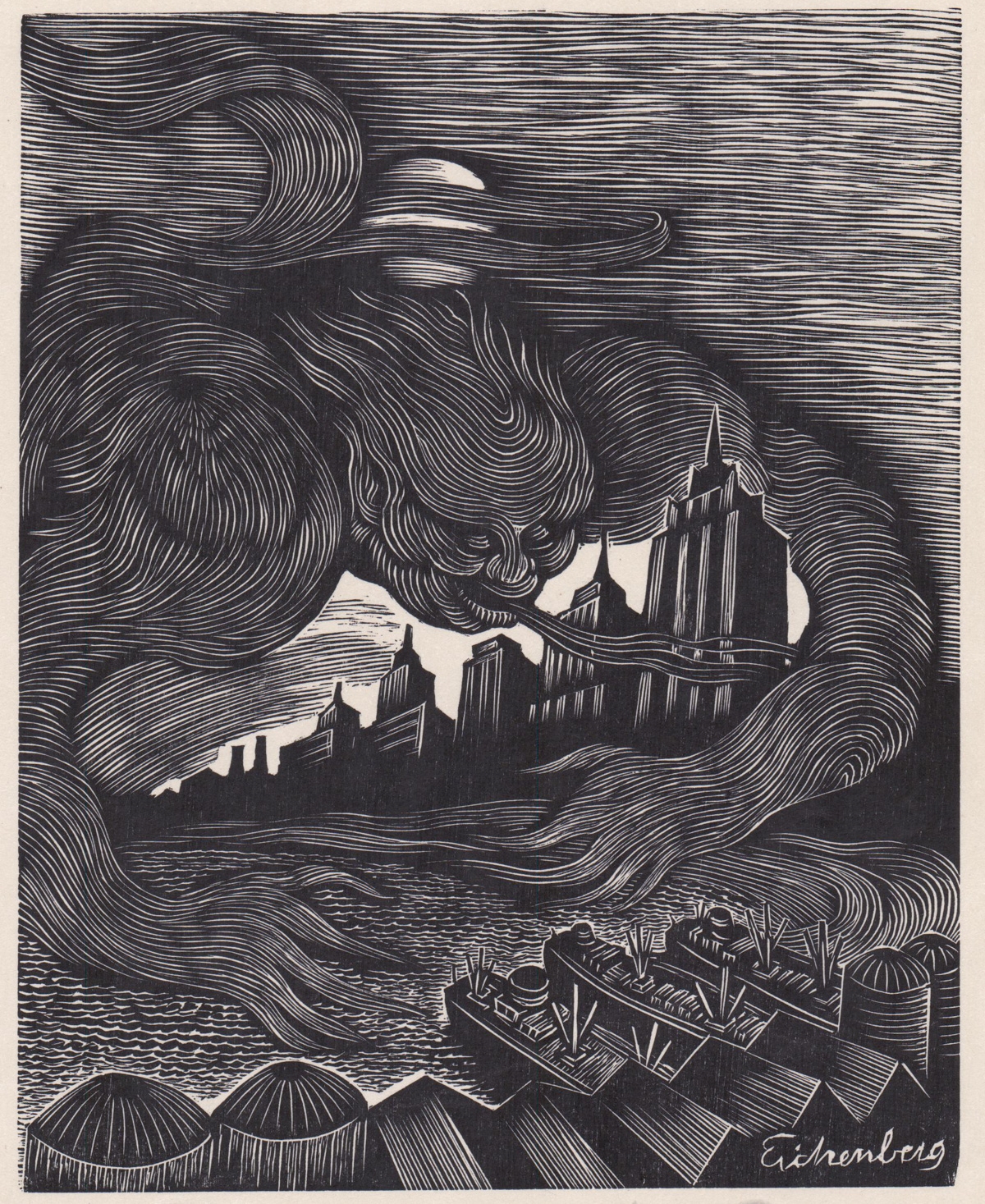 Fritz Eichenberg | The Fog | MutualArt