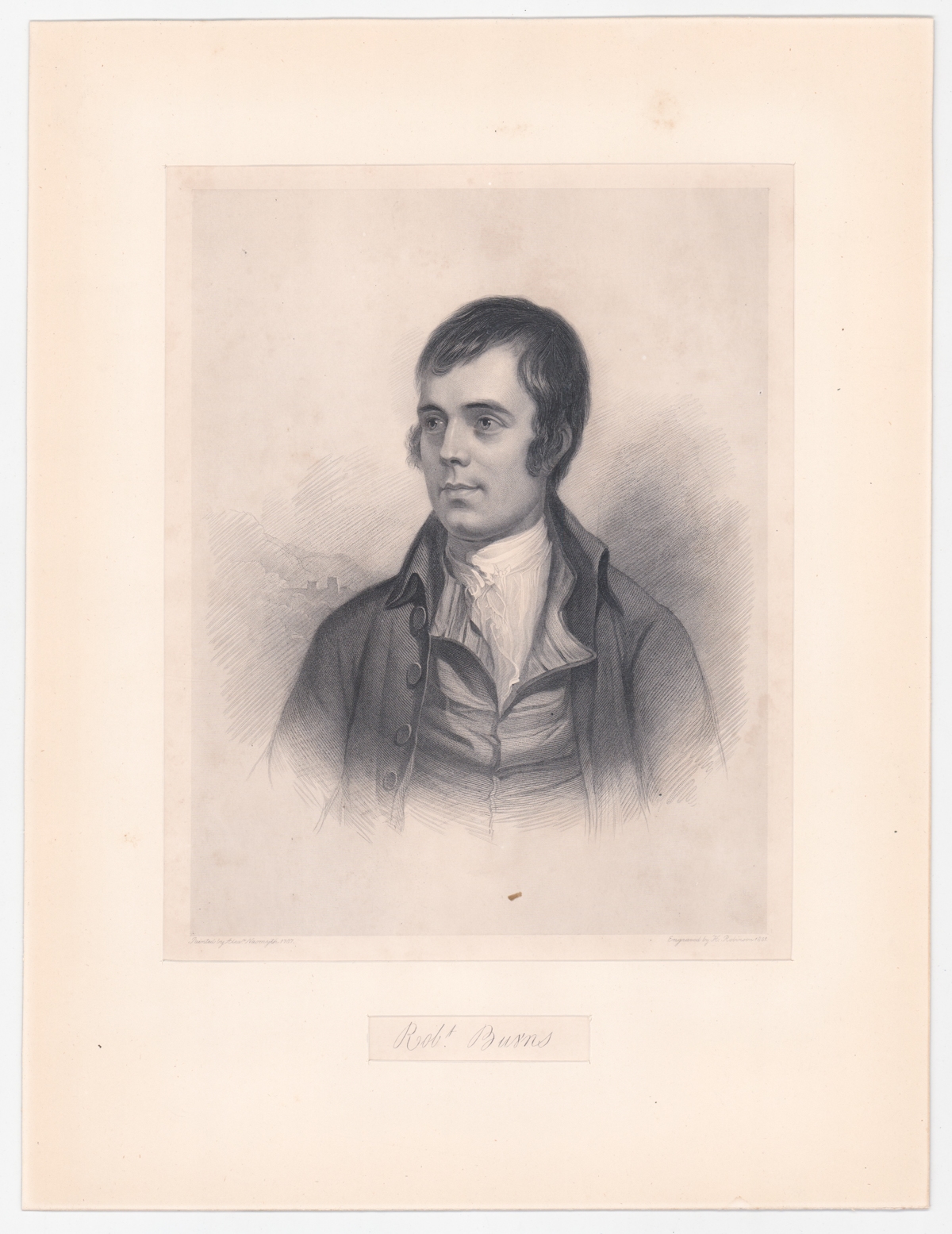 Unknown | Robert Burns Engraving (1861) | MutualArt
