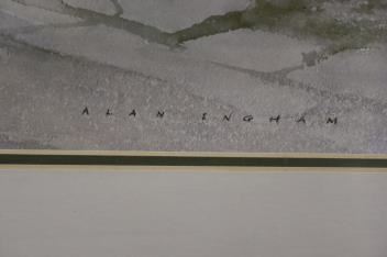 Alan Ingham | Shepherd and flock on a lane | MutualArt