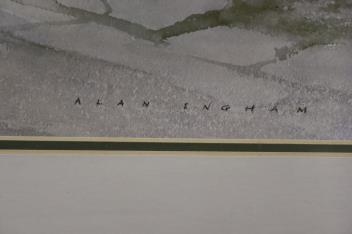 Alan Ingham | Shepherd and flock on a lane | MutualArt