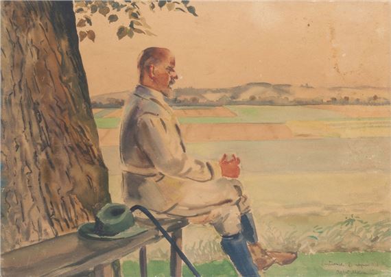 Rafał Malczewski | Portrait of Jacek Malczewski (1926) | MutualArt