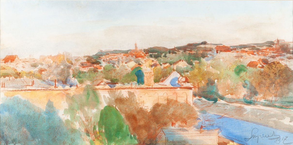 Leon Wyczolkowski | View of Cracow (1917) | MutualArt
