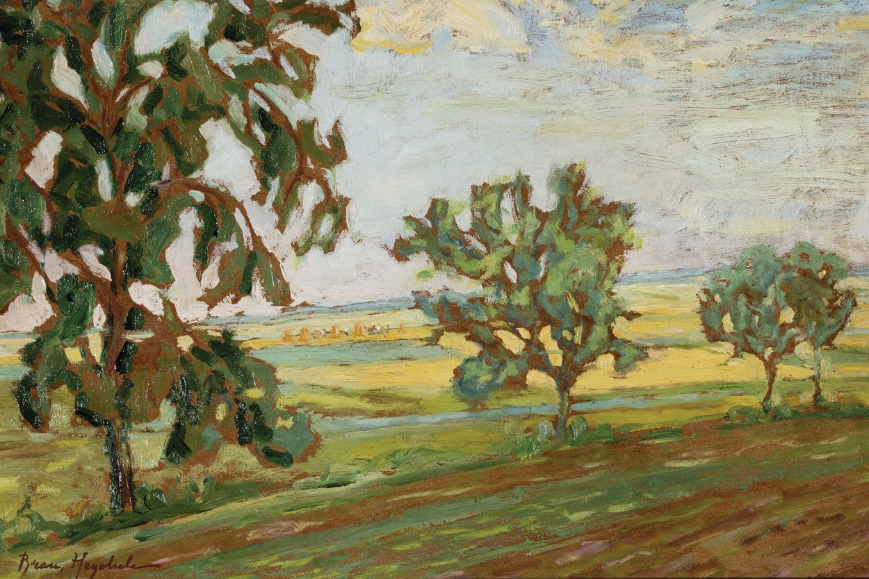 Bronisław Heyduk | DRZEWA PRZY DRODZE | MutualArt