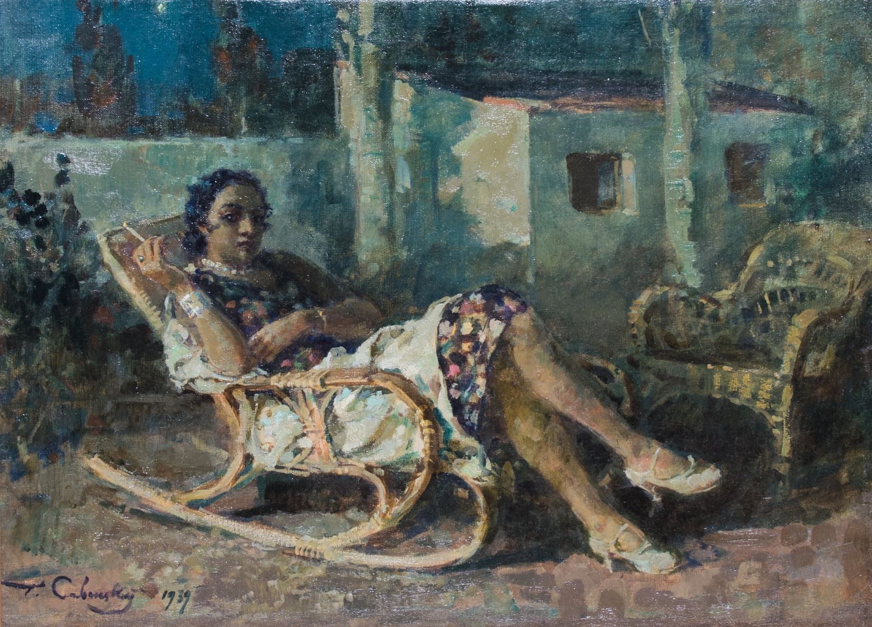 Georgi Konstantinovich Savitsky | On a moonlit night (1939) | MutualArt