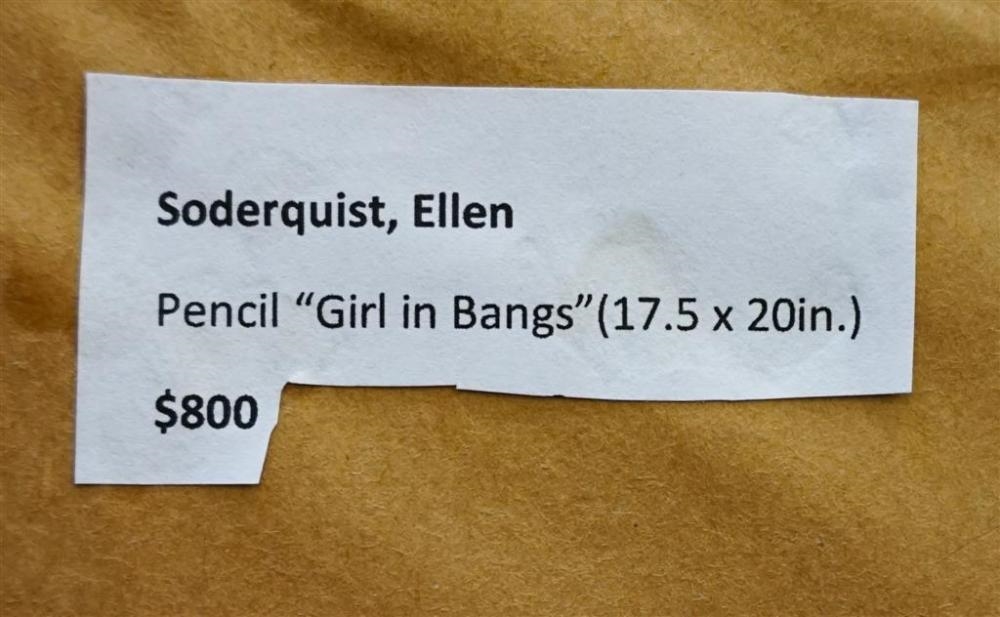 Ellen Soderquist | 'Girl in Bangs' | MutualArt