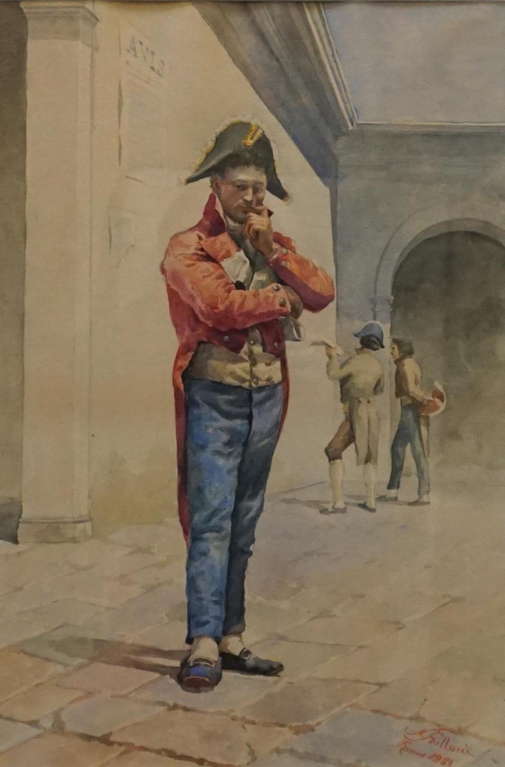 N. Poillucci | Portrait of Italian Soldier in Dress Uniform (1881 ...