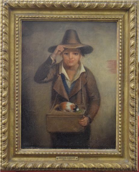 James Inskipp | Boy with a Guinea Pig | MutualArt