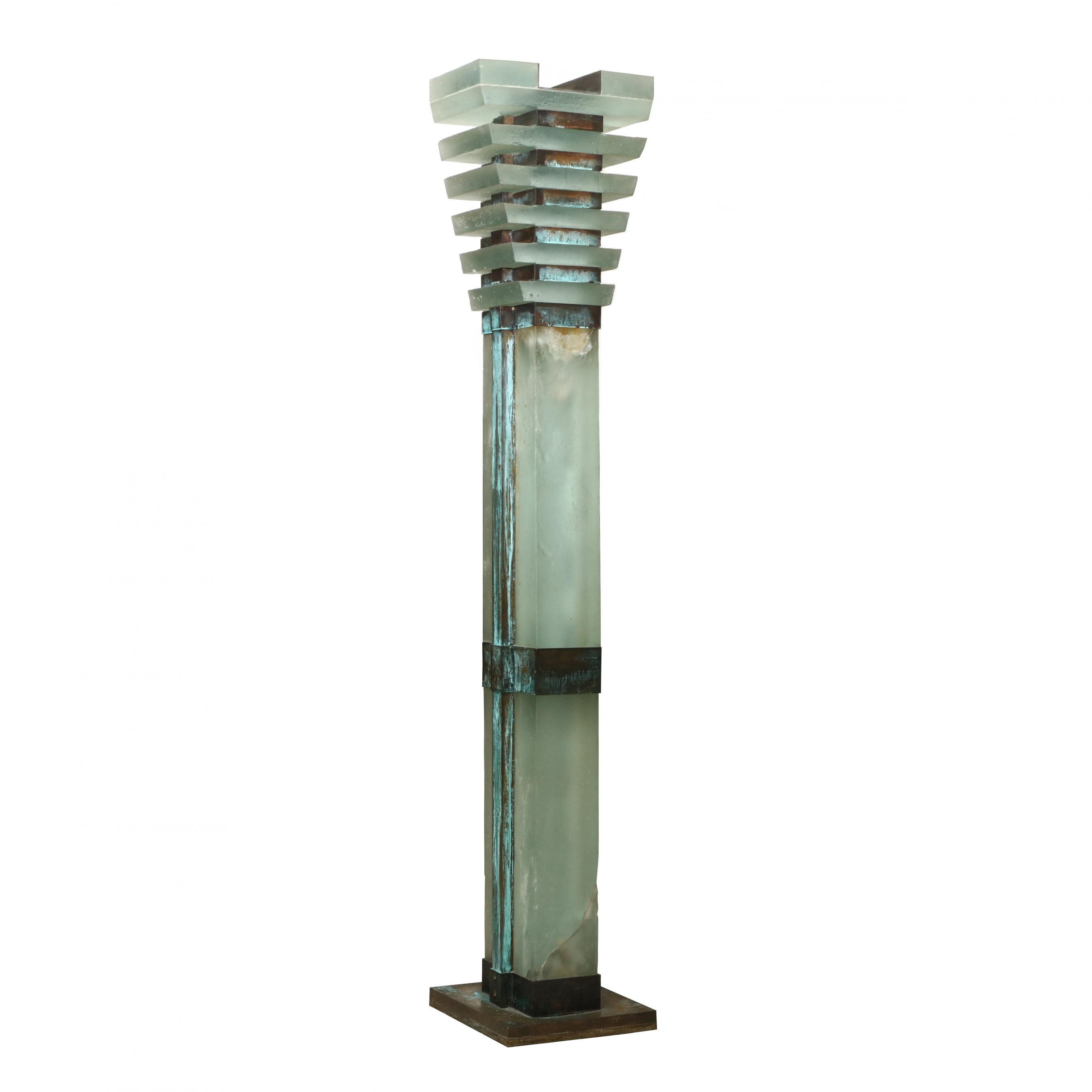 Howard Ben Tré | Aligned Section Monumental Glass Sculpture | MutualArt