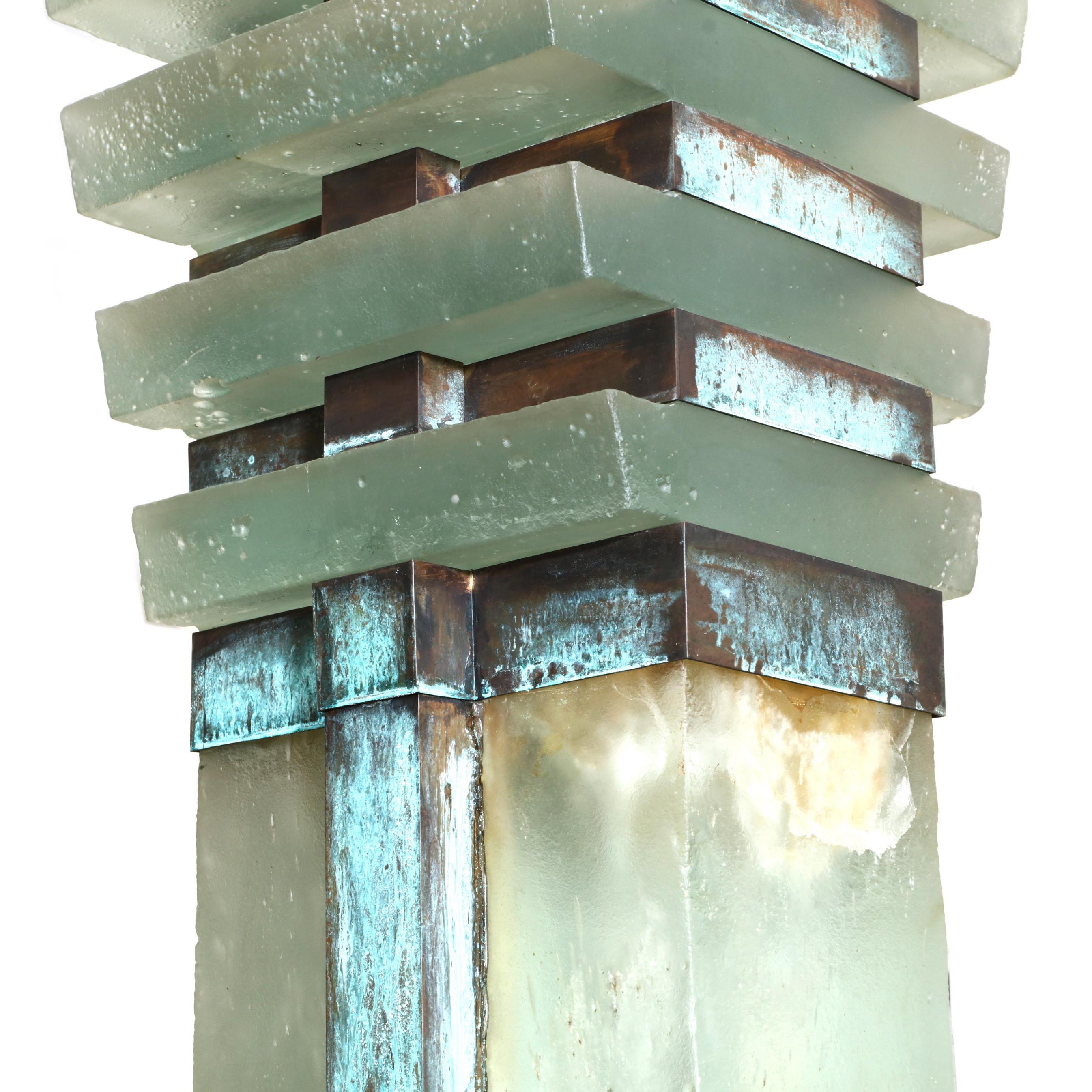 Howard Ben Tré | Aligned Section Monumental Glass Sculpture | MutualArt