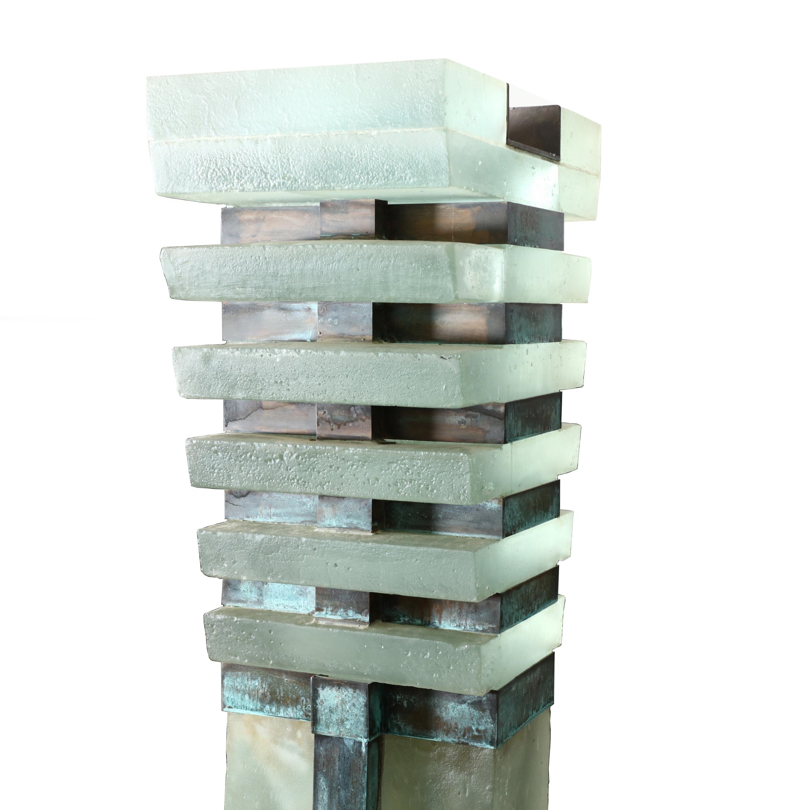 Howard Ben Tré | Aligned Section Monumental Glass Sculpture | MutualArt