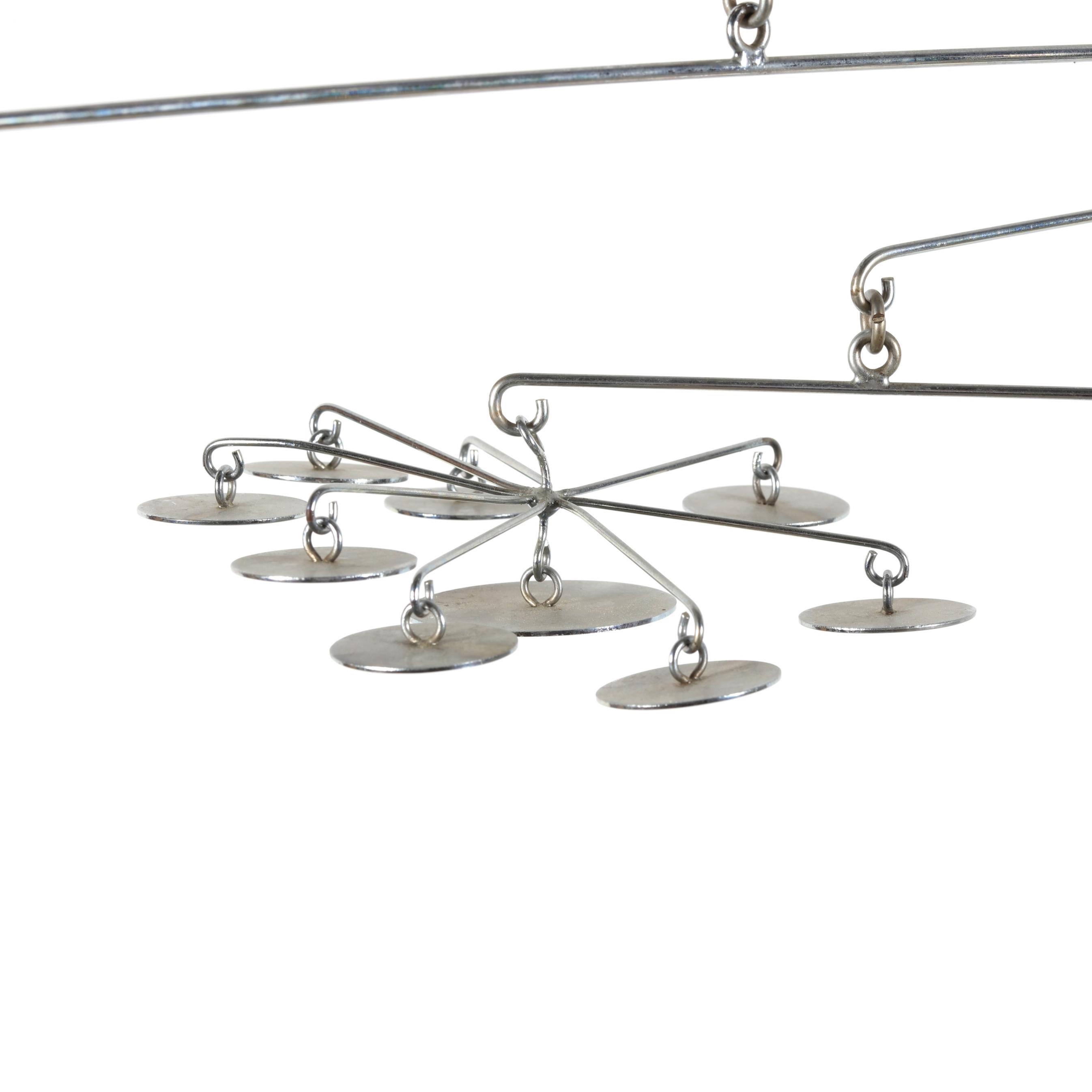 François Collette | Chrome Mobile Sculpture | MutualArt