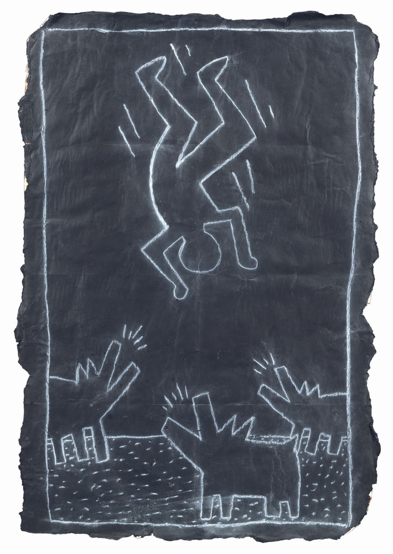 Keith Haring | Subway drawing (1980s) | MutualArt