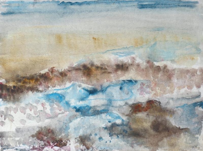 Otto Niemeyer-Holstein | Stehender Akt am Spiegel (1967) | MutualArt