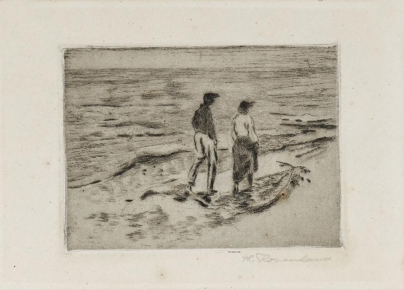Theodor Rosenhauer | Paar am Strand | MutualArt