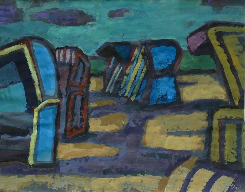 Manfred Zoller | Strandkörbe (1983) | MutualArt