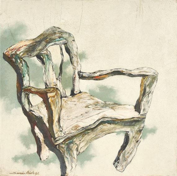 Samir Aich | The White Chair (1991) | MutualArt