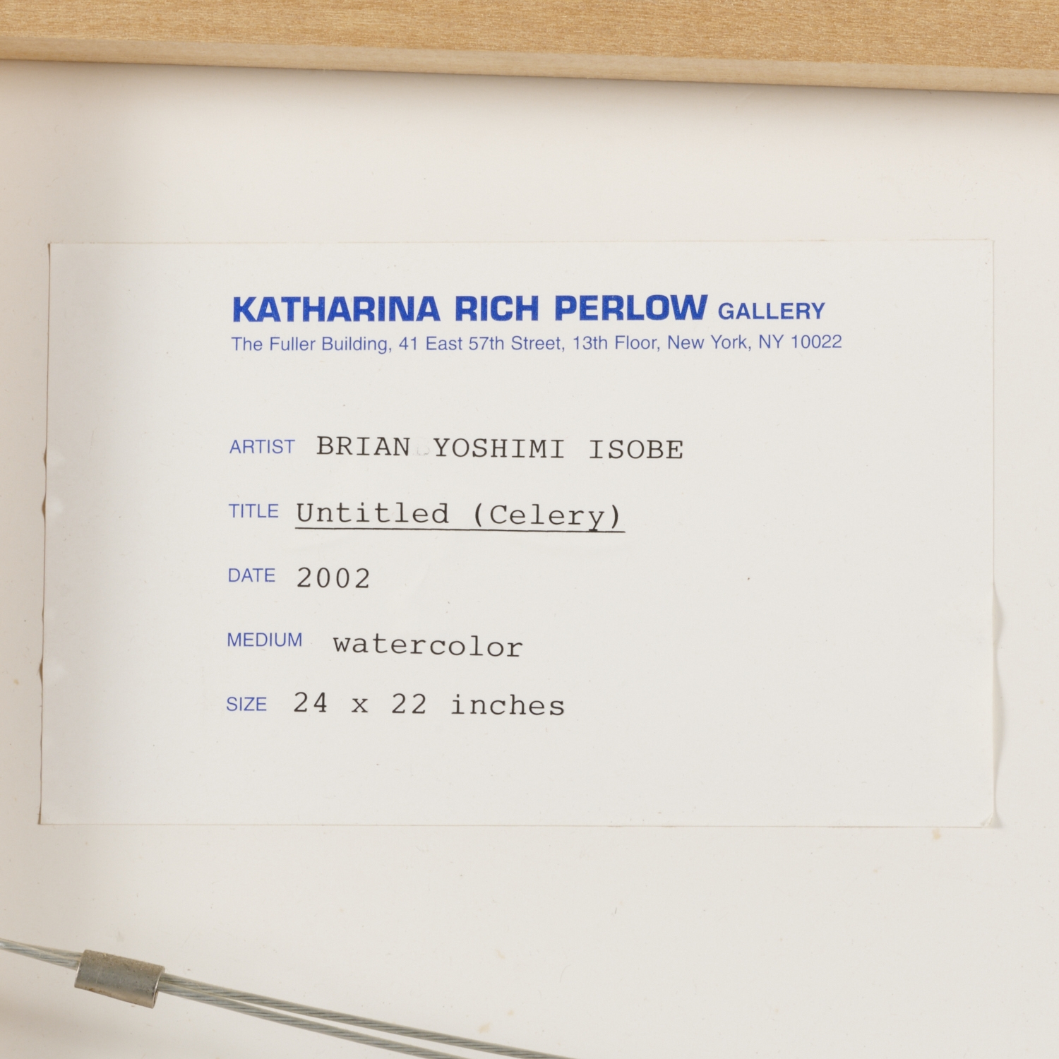 Brian Isobe | 2 watercolors (2001) | MutualArt