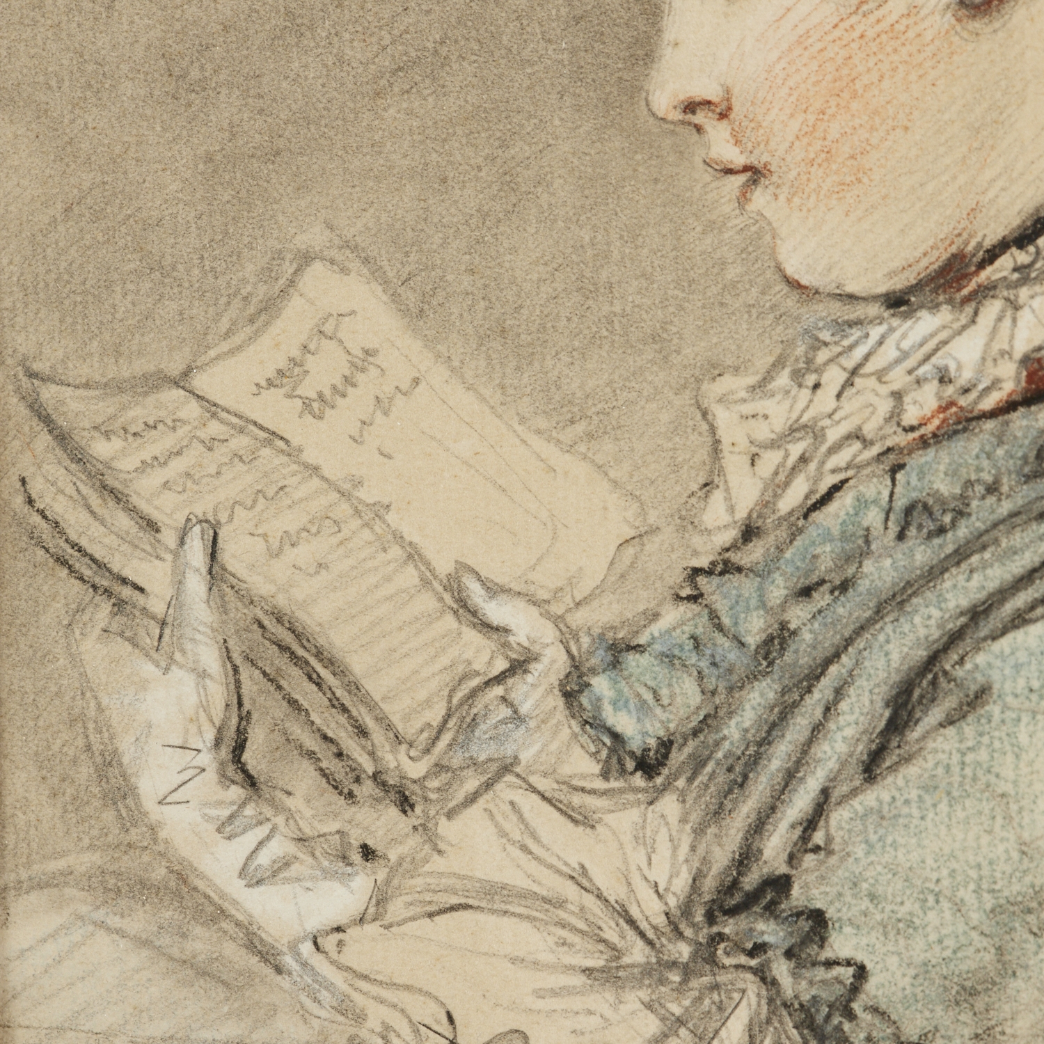 François Boucher | Young Girl Reading Heloise and Abelard | MutualArt