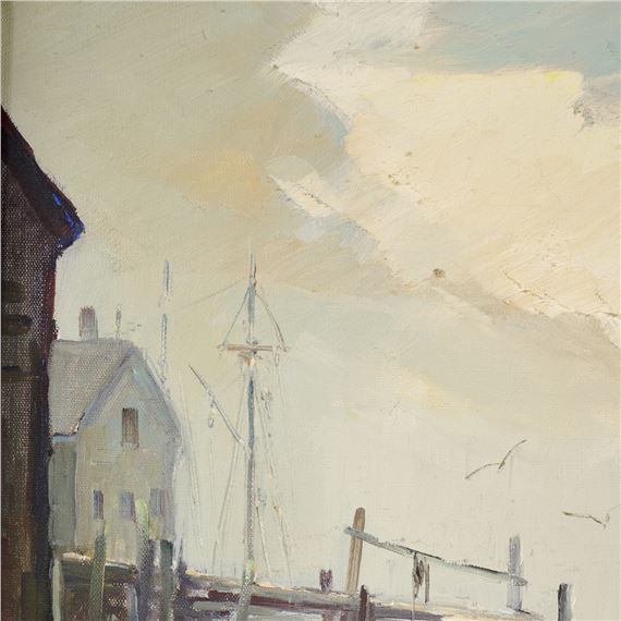 Otis Cook | Harbor Scene | MutualArt