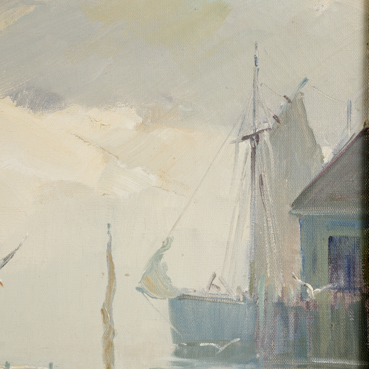 Otis Cook | Harbor Scene | MutualArt