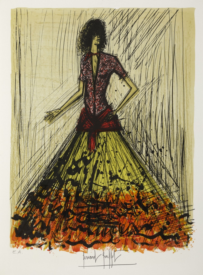 Bernard Buffet | Carmen en contrebandière et le Matador (1981) | MutualArt