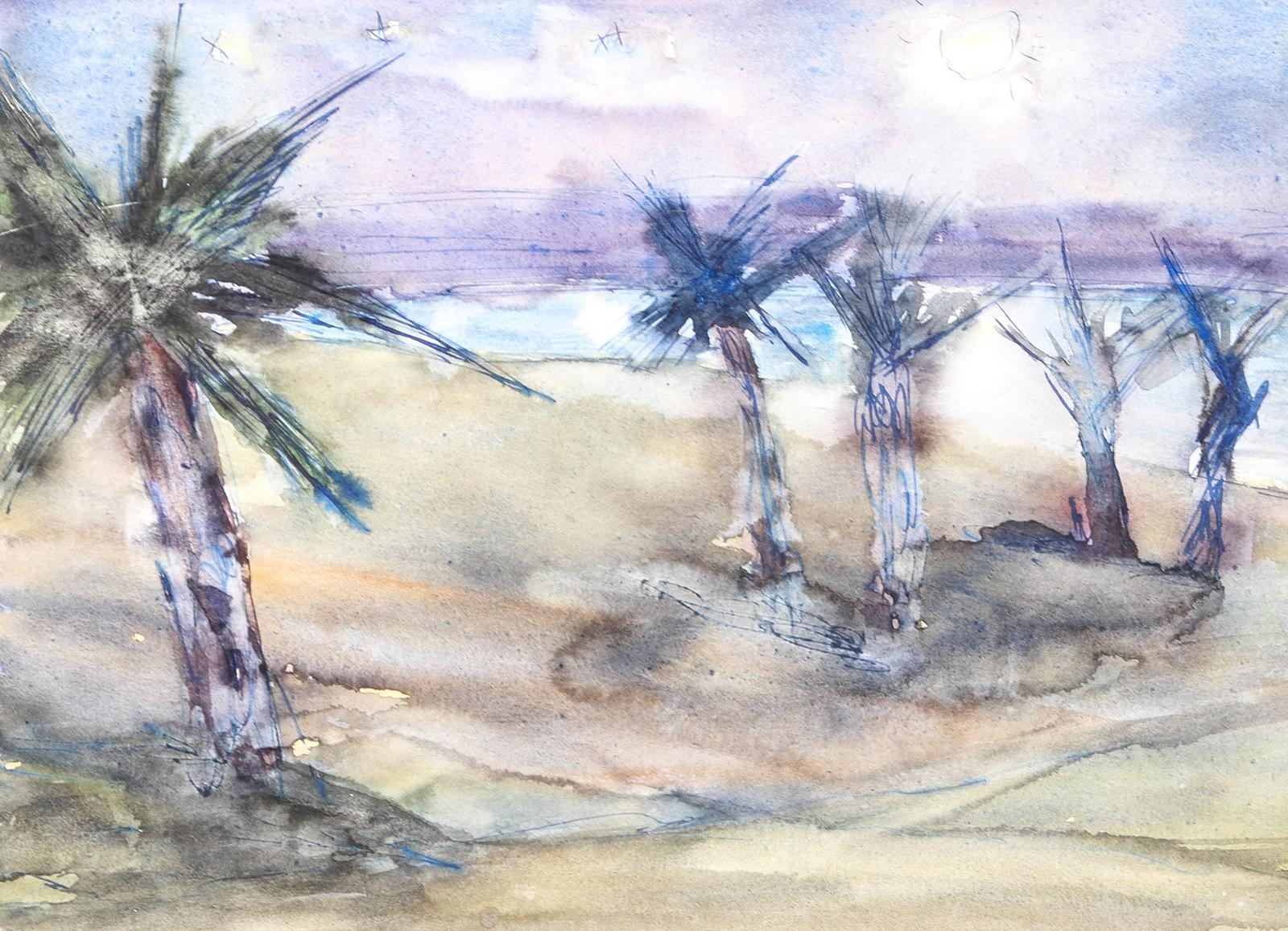 Maud Frances Eyston Sumner | PALM TREES AT NIGHT | MutualArt