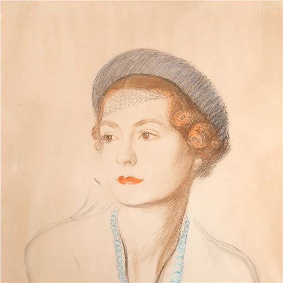 Max Pollak | Half portrait of a woman (1936) | MutualArt