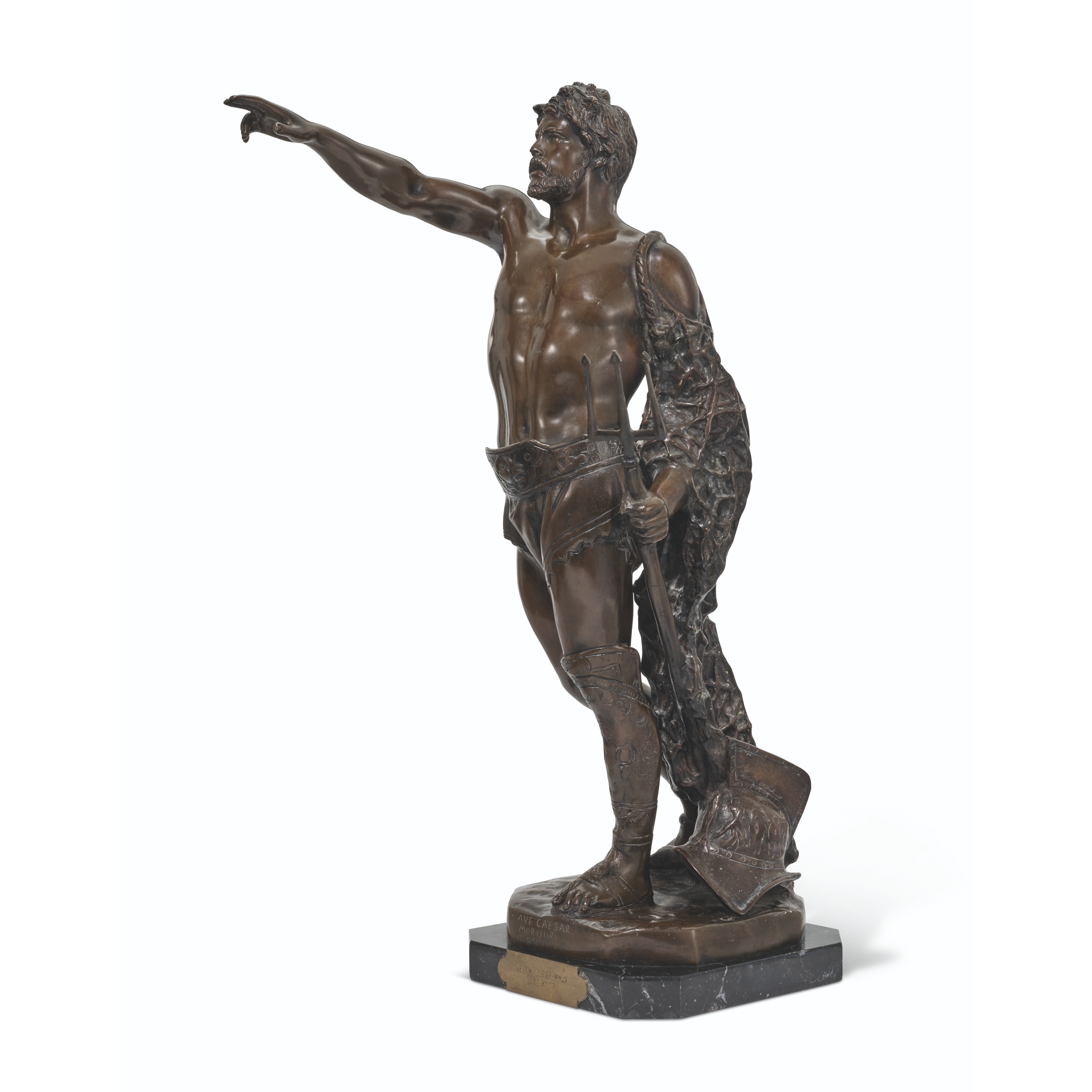 Pavel Adamovich Velonsky | A BRONZE MODEL OF A GLADIATOR | MutualArt