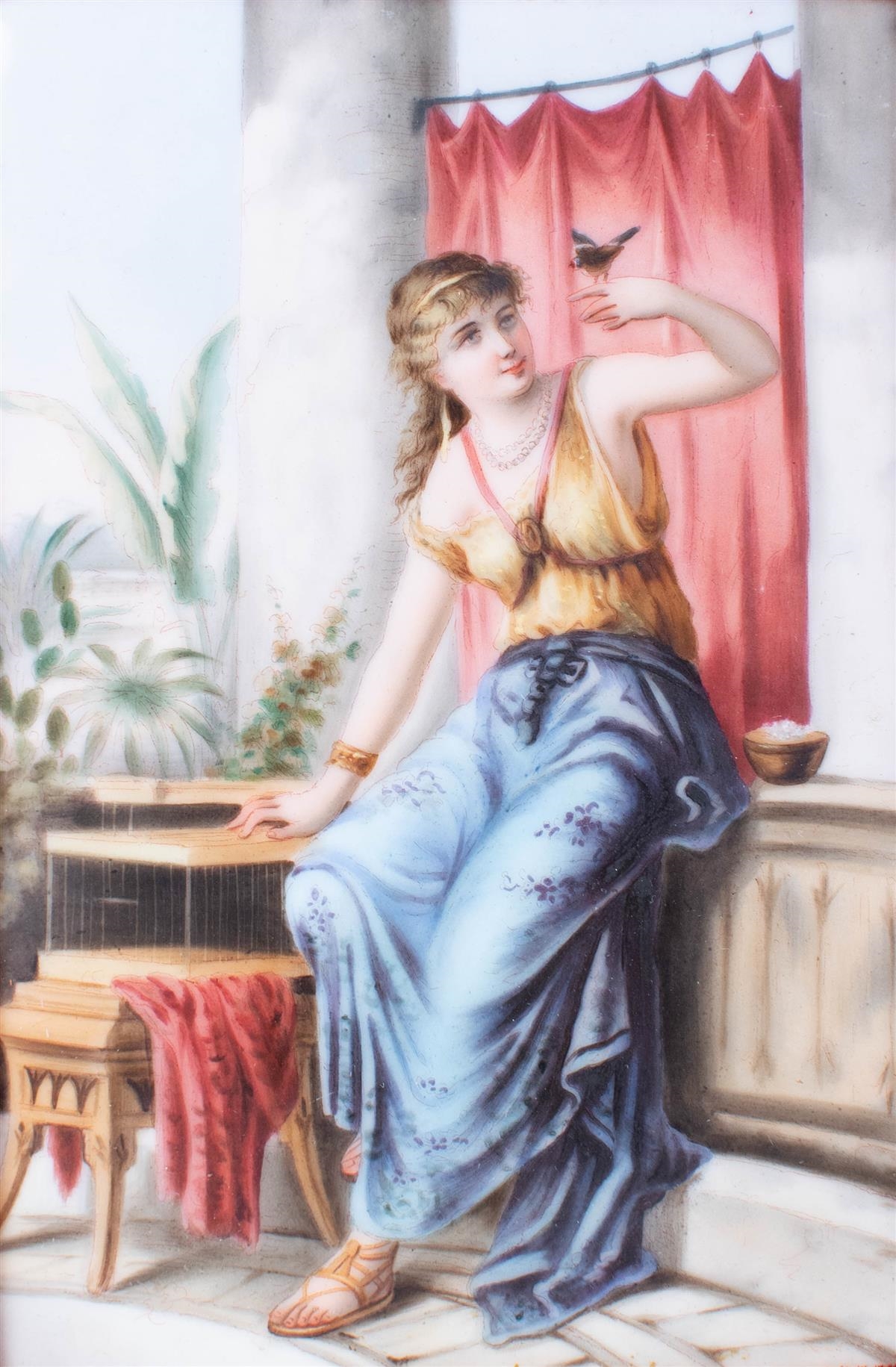 Diana Coomans | BERLIN (KPM) STYLE PORCELAIN RECTANGULAR PLAQUE OF ...