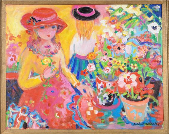Arthur Weeks | Girls and Italian Pots (1987) | MutualArt