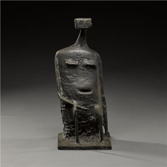 Kenneth Armitage | Seated Woman with Square Head (Version B) | MutualArt