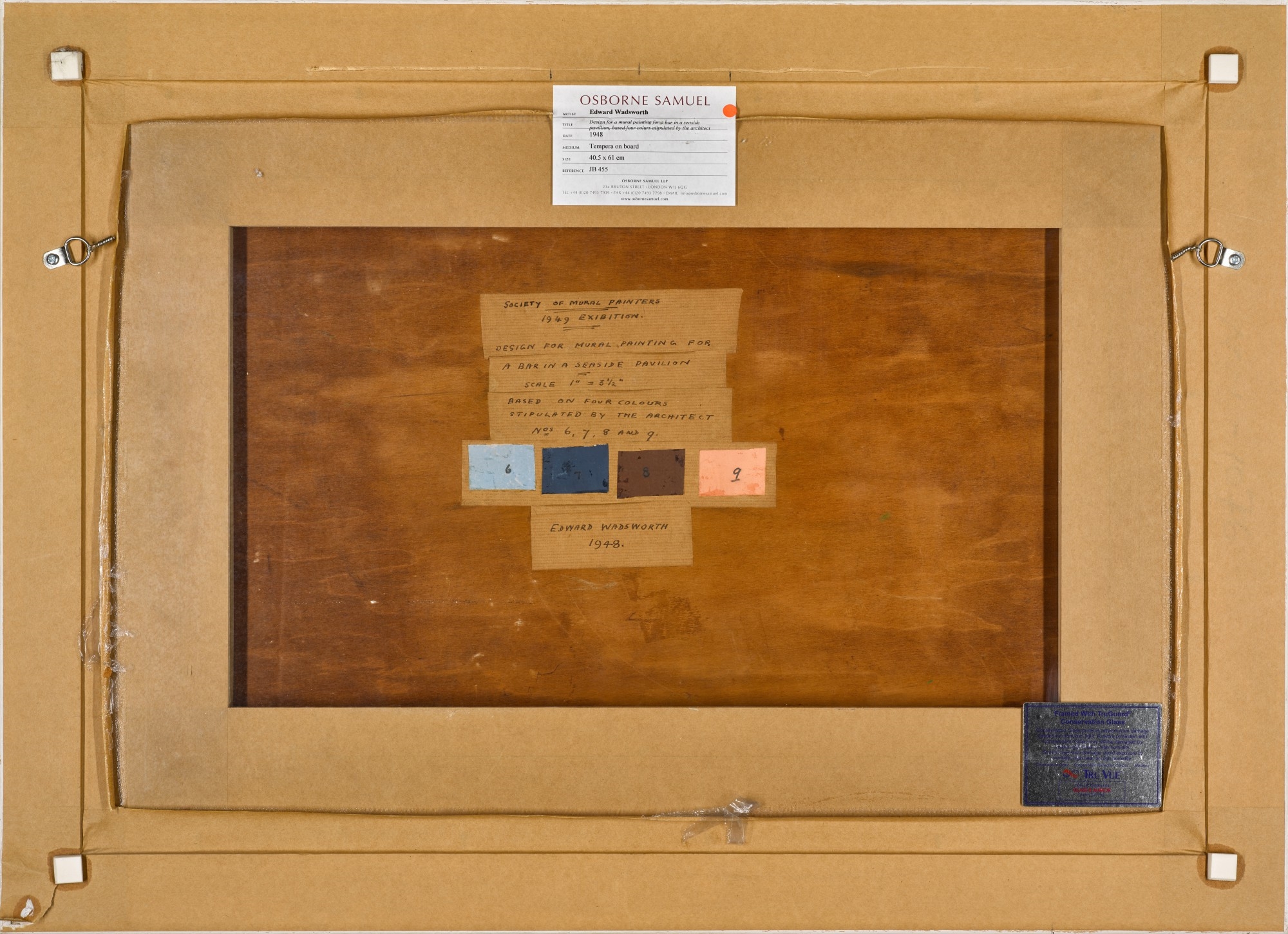 Edward Wadsworth | Design for Mural Painting for a Bar in a Seaside ...