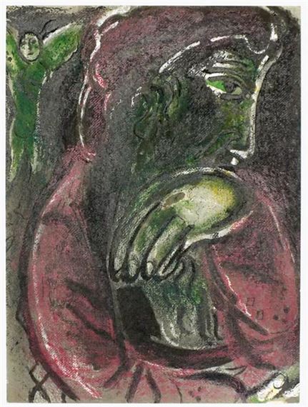 Marc Chagall | Hiob in der Verzweiflung (1960) | MutualArt
