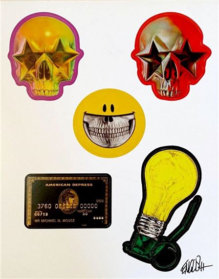 Ron English | Popaganda Stickers - Set of 5 (2019) | MutualArt