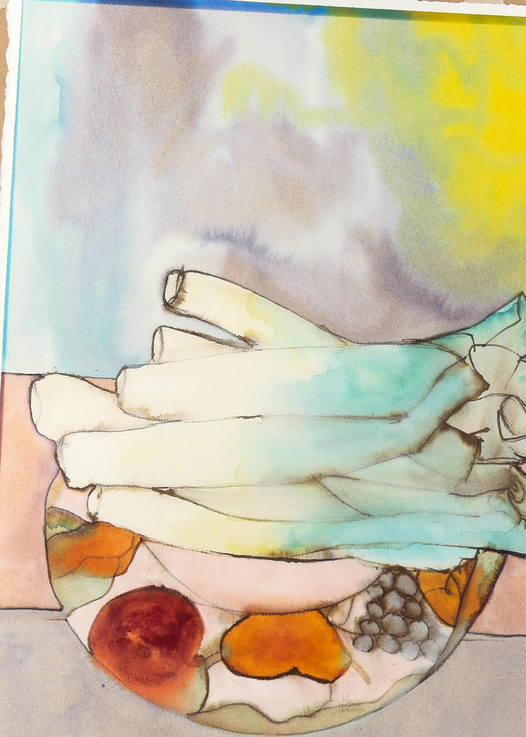 Elda Abramson | abstract study and study of a flower | MutualArt