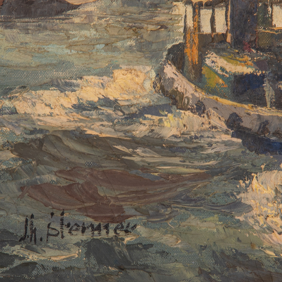 J. H. Stermer | Harbor Scene | MutualArt
