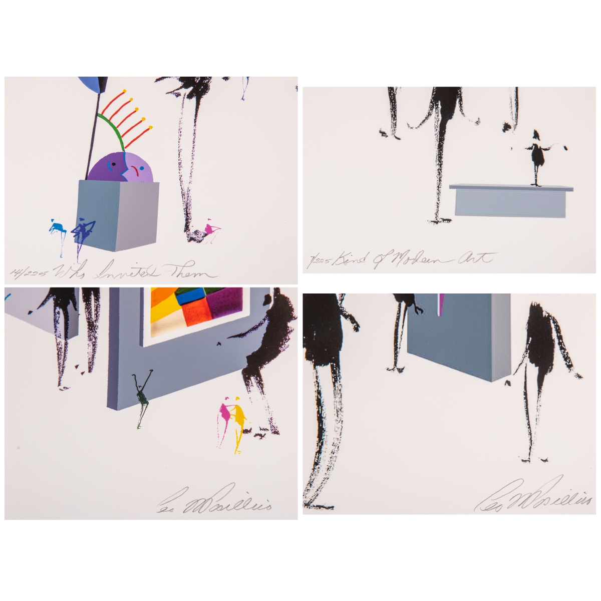 Leo Posillico | Two Unframed Signed Offset Lithographs by Leo Posillico ...