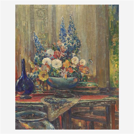 Cullen Yates | Teakwood Table | MutualArt