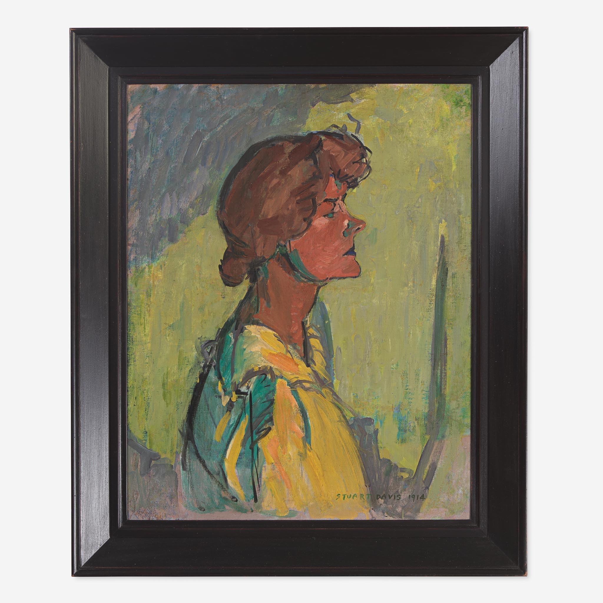 Stuart Davis | Portrait of a Woman in Profile (1914) | MutualArt