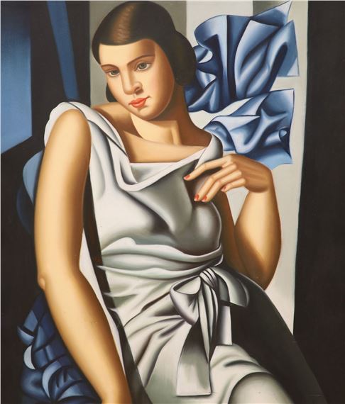 Tamara de Lempicka | Woman in a silver dress | MutualArt