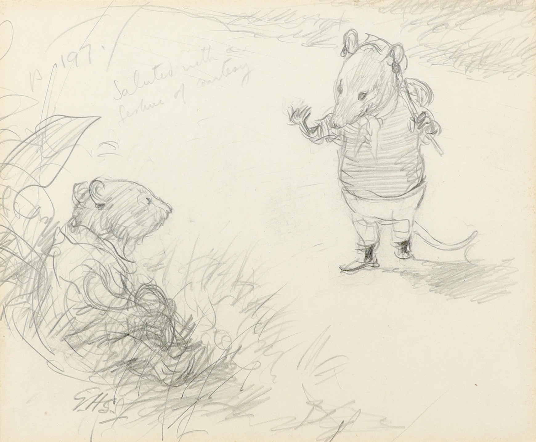 Ernest Howard Shepard | 'Saluted with a Gesture of Courtesy' for ...