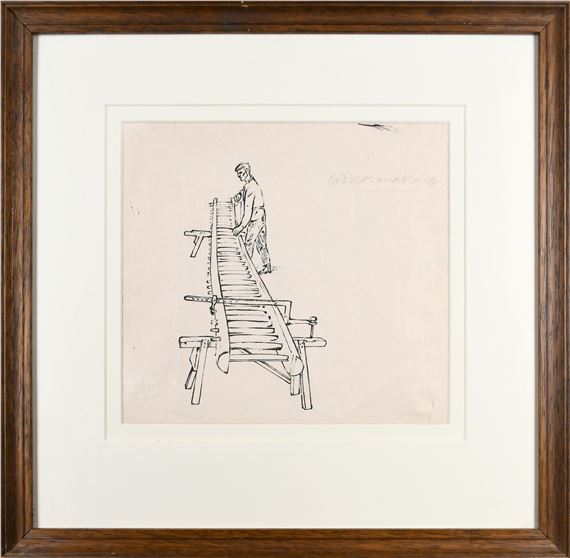 Thomas Hennell | Ladder Making | MutualArt