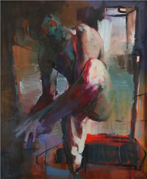 Crawfurd Adamson | Man balancing on one leg (1993) | MutualArt