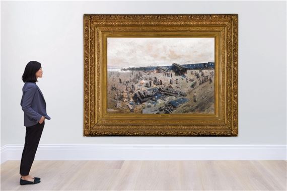 Petr Petrovich Sokolov | The Borki Train Disaster (1888) | MutualArt