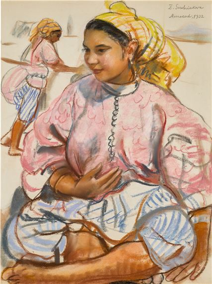 Zinaida Yevgenyevna Serebryakova | Moroccan Girl (1932) | MutualArt