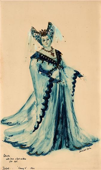 Desmond Digby | Costume Study for Isabel From Henry V (1964) | MutualArt