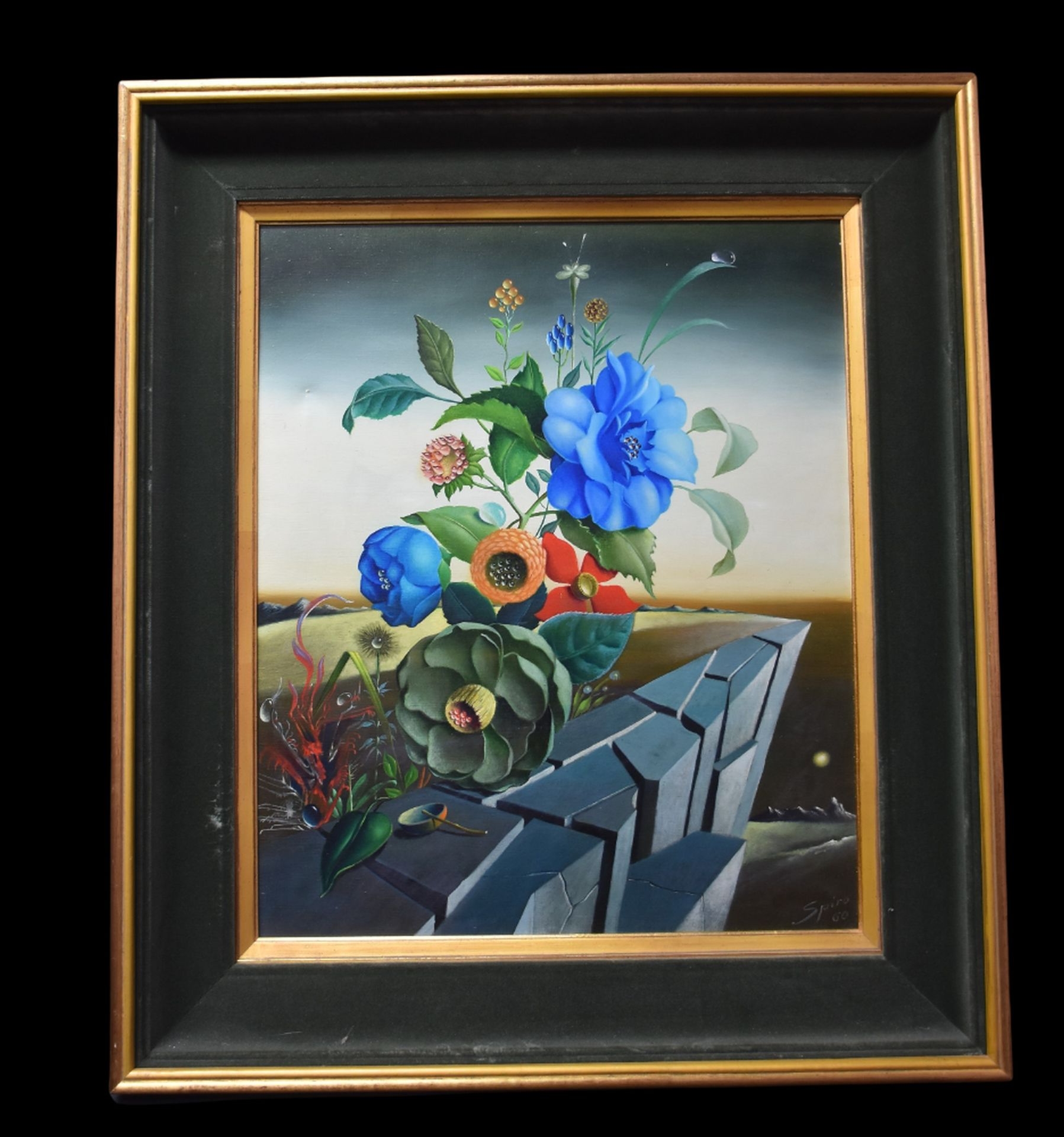 Georges Spiro | Still life on a surrealist background (1960) | MutualArt