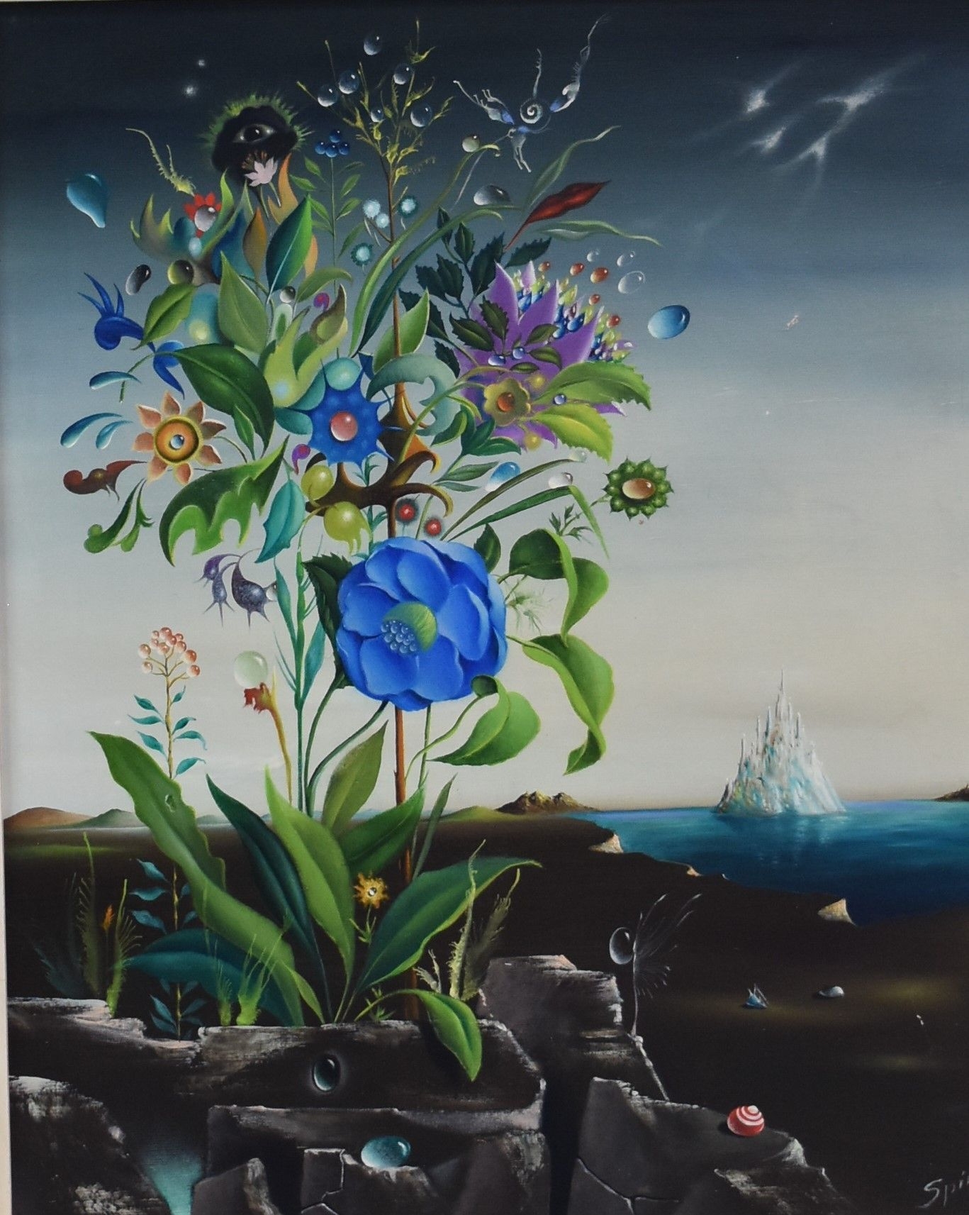 Georges Spiro | Still life on a surrealist background on the white ...