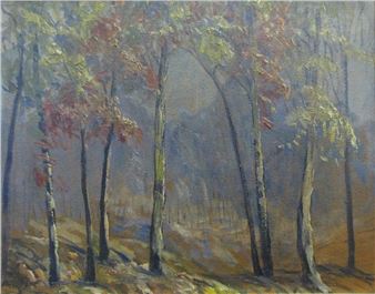 John Wesley Hardrick | Brown County, Indiana Landscape (1935) | MutualArt