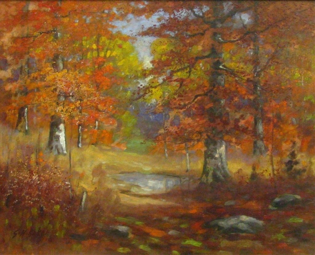 George Herbert Baker | Autumn Interior Woods | MutualArt